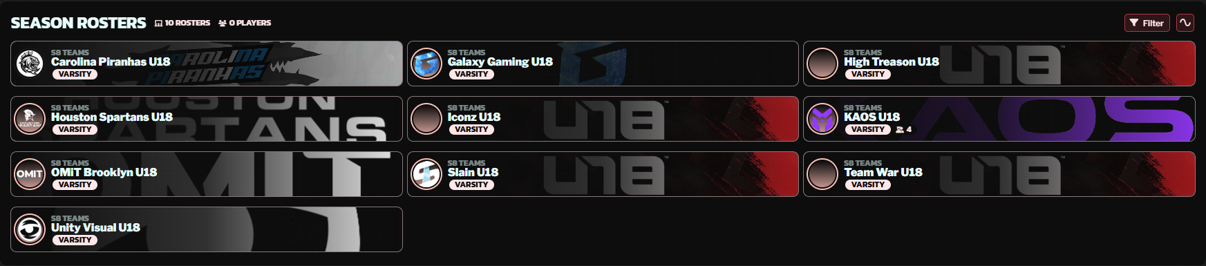 U18 Esports CDL 25-26 Season Plan - Full Match Schedule - U18 CDL